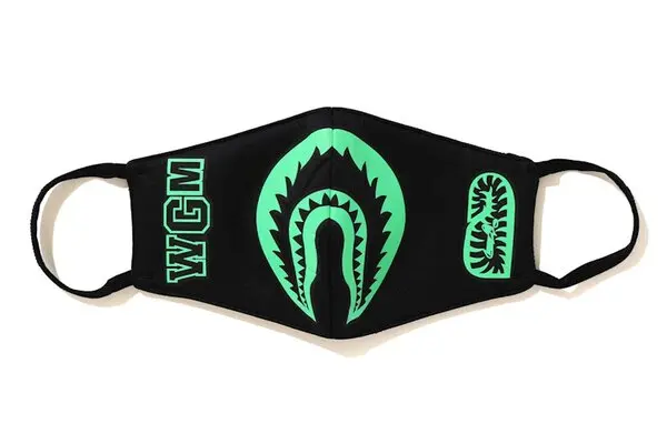 BAPE Glow In The Dark Shark Mask - Black