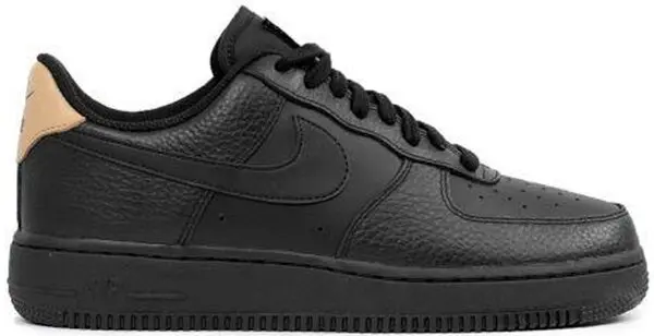 Nike Force 1 Low Vachetta Tan Sneakers - Black