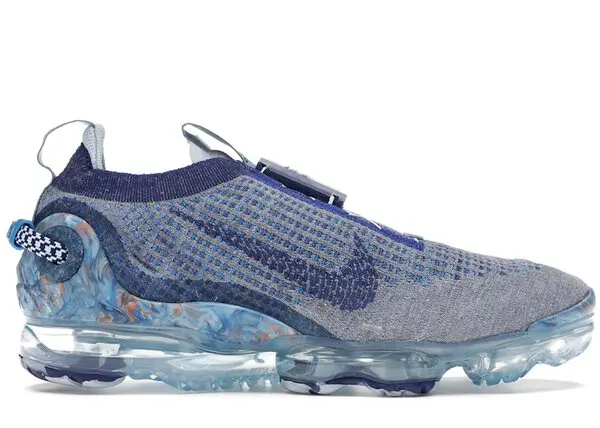 Nike Air Vapormax 2020 Flyknit Sneakers - Stone Blue/deep Royal Blue/glacier Blue