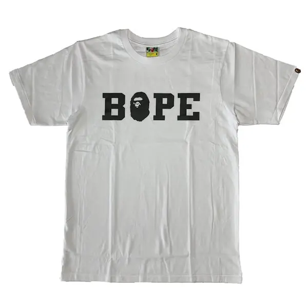 BAPE Happy New Year Spell Out Tee Shirt - White