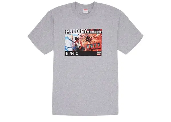 Supreme Hnic Tee Shirt - Heather Grey