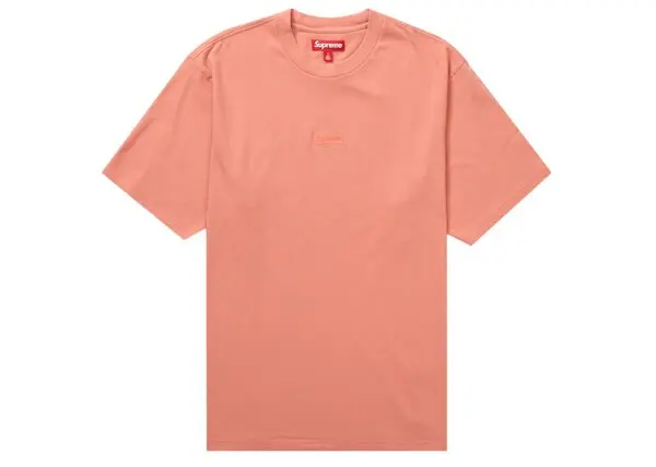 Supreme High Density Small Box Short Sleeve Top - Peach