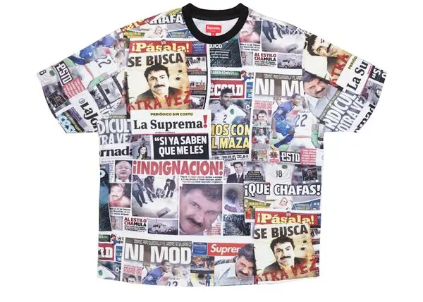 Supreme Headline Short Sleeve Top - Multicolor