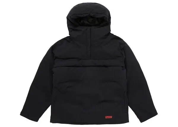 Supreme Hooded Down Pullover - Black