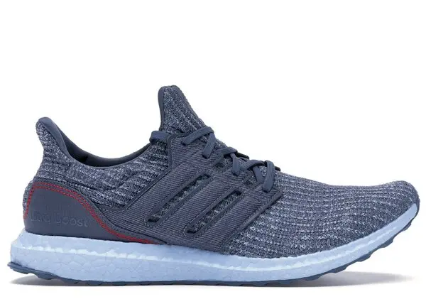 Adidas Ultra Boost Lace-up Sneakers - Tech Ink/glow Blue/scarelet Red