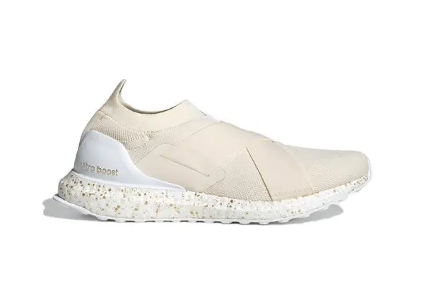 Adidas Ultra Boost Slip-on Dna Sneakers - Wonder White/gold Metallic/cloud White
