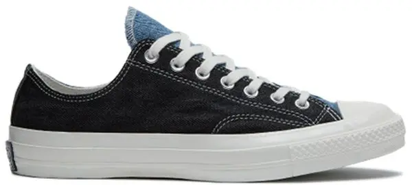 CONVERSE Chuck Taylor All Star 70 Ox Renew Denim Tri Panel - Dark Denim/light Denim/egret