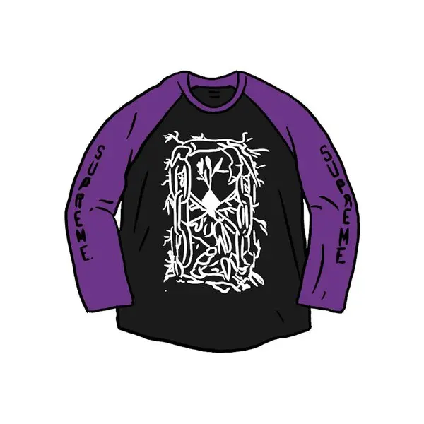 Supreme Hourglass Raglan Long Sleeve Top - Purple