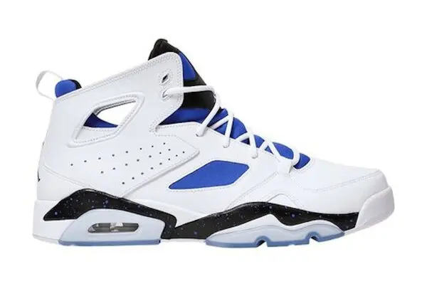 JORDAN Flight Club 91 Speckle Sneakers - White/hyper Royal/black