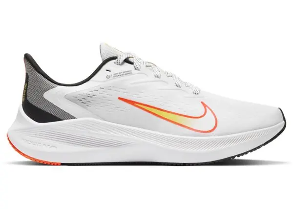 Nike Air Zoom Winflo 7 Sneakers - White/sail/light Voltage Yellow