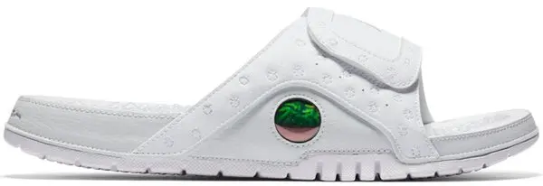 JORDAN Hydro 13 Retroin Slides - White/metallic Silver