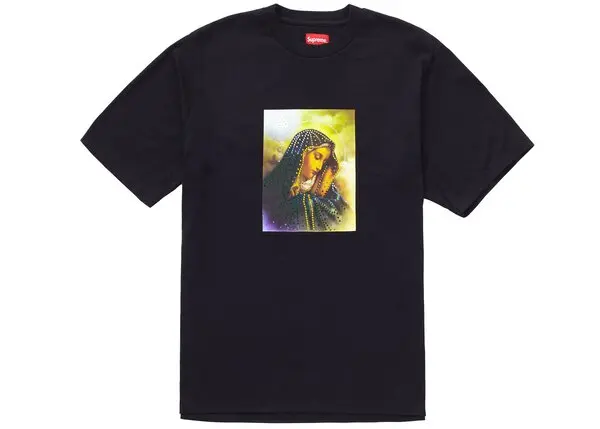 Supreme Mary Rhinestone Short Sleeve Top - Black