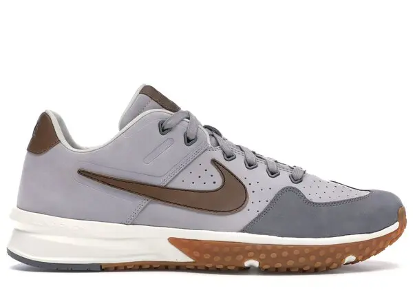 Nike Alpha Huarache 2 Turf Baseballism Flag Manin - Grey/glove Leather Brown