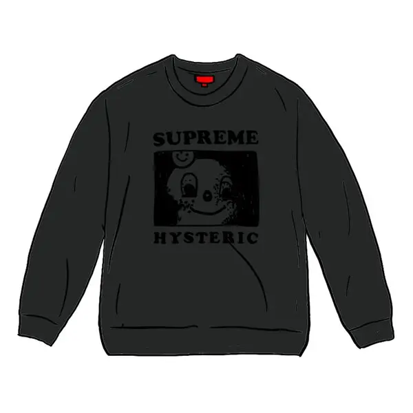 Supreme X Hysteric Glamour Crewneck Sweatshirt - Black