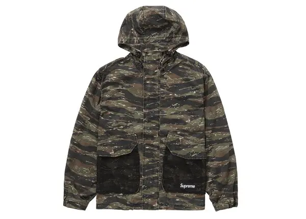 Supreme Mesh Pocket Cargo Jacket - Tigerstripe Camo