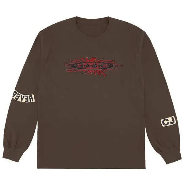 TRAVIS SCOTT Reverse Jack Long Sleeve T-shirt - Brown