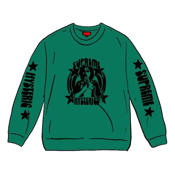 Supreme Hysteric Glamour Long Sleeve Tee Shirt - Green