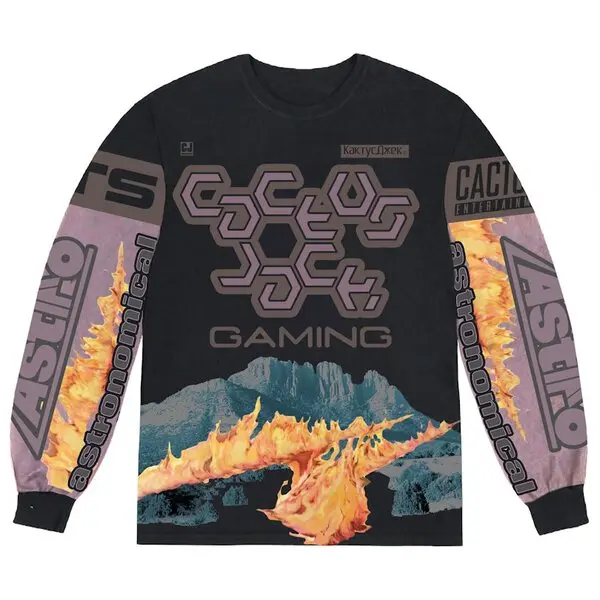 TRAVIS SCOTT The Scotts Cj Gaming I Long Sleeve Jersey - Black
