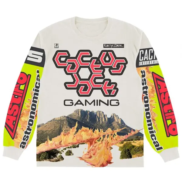 TRAVIS SCOTT The Scotts Cj Gaming Ii Long Sleeve Jersey - White