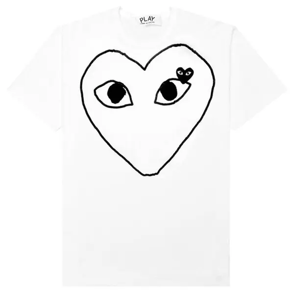 Play Comme Des Garcon Black Emblem Outline T-shirt