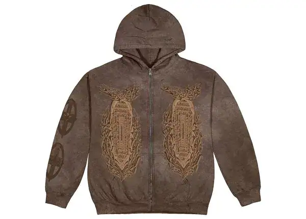 Travis Scott Utopia God'S Country Zip Hoodie - Brown | Editorialist