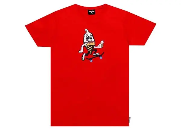 HARVEY NICHOLS Kick Push Tee Shirt - Tomato