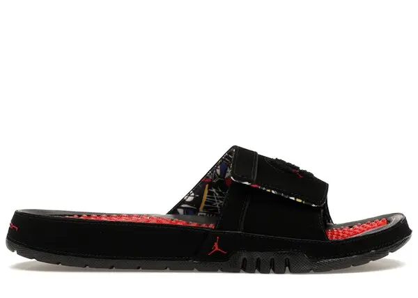 JORDAN Hydro Retro Slide Playoffs - Black/white/varsity Maize
