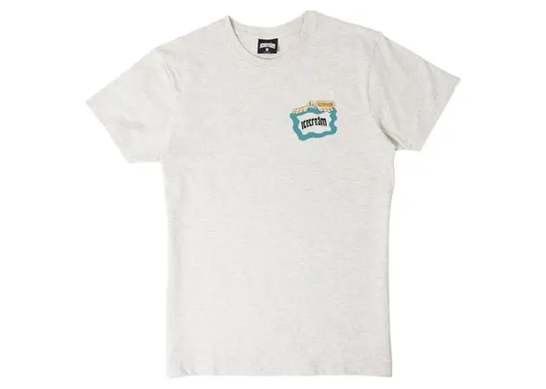 HARVEY NICHOLS Health And Wealth Tee Shirt - Light Heather Grey