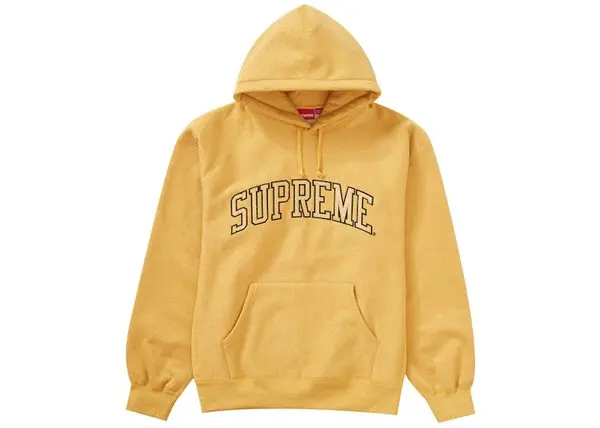 Supreme Metallic Arc Hooded Sweatshirt - Gold