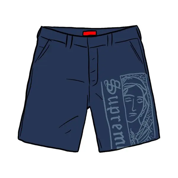 Supreme Mary Work Short - Light Navy Blue
