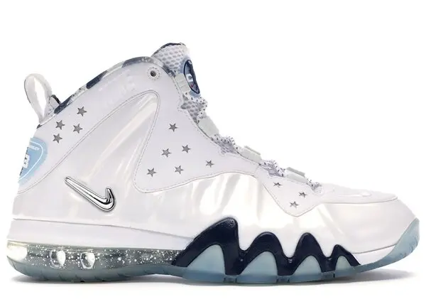 Nike Barkley Posite Max Usa Sneakers - White/metallic Silver/midnight Navy Blue