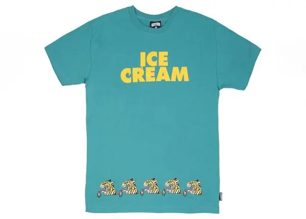 HARVEY NICHOLS Cream Tee Shirt - Teal
