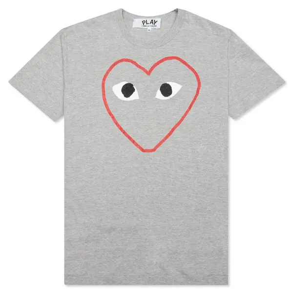 Play Comme Des Garcon Red Heart Sketch T-shirt