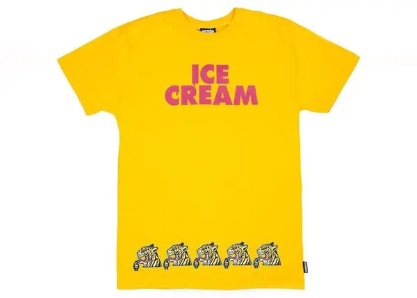 HARVEY NICHOLS Cream Tee Shirt - Yellow