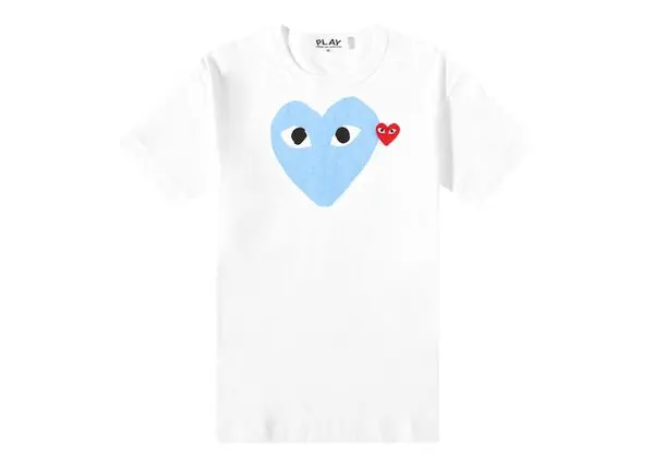 Play Comme Des Garcon Cdg Heart Colour Heart Tee Shirt