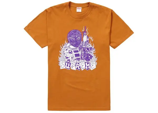 Supreme Mercenary Tee Shirt - Burnt Orange