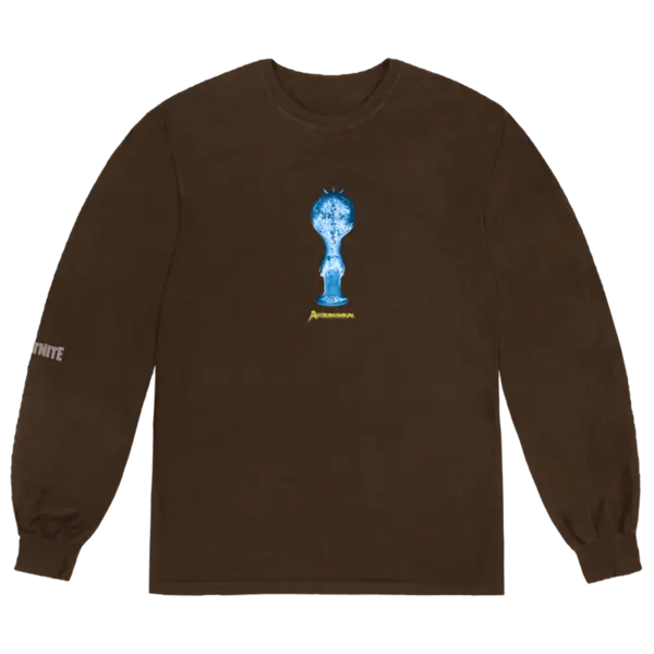 TRAVIS SCOTT T3500 Beam Long Sleeve Tee Shirt - Bleached Black