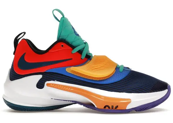 Nike Zoom Freak 3 Antetokounbros - Blue/red/teal