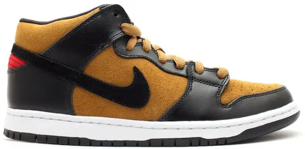 Nike Sb Dunk Mid - Golden Hops/black/varsity Red