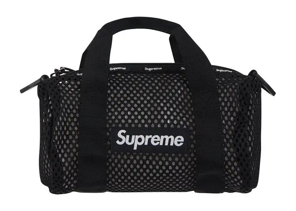 Supreme Mesh Mini Duffle Bag - Black