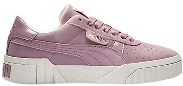 PUMA Cali Nubuck Sneakers - Purple/white