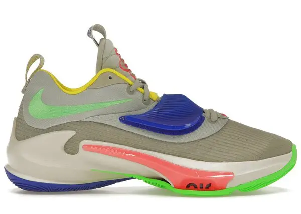 Nike Zoom Freak 3 Primary Colors Sneakers - Light Stone/bright Crimson/racer Blue