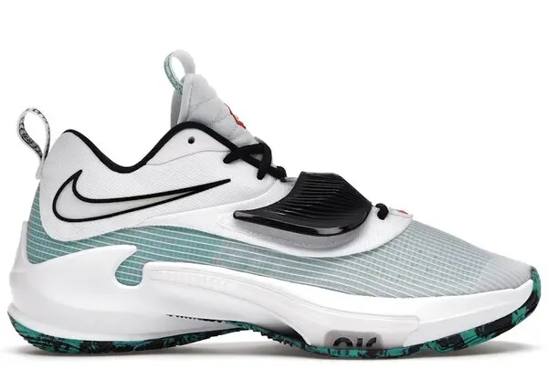 Nike Zoom Freak 3 Sneakers - White/clear Emerald/total Orange