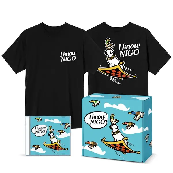 I KNOW NIGO T-shirt And Cd Box Set 4 - Black