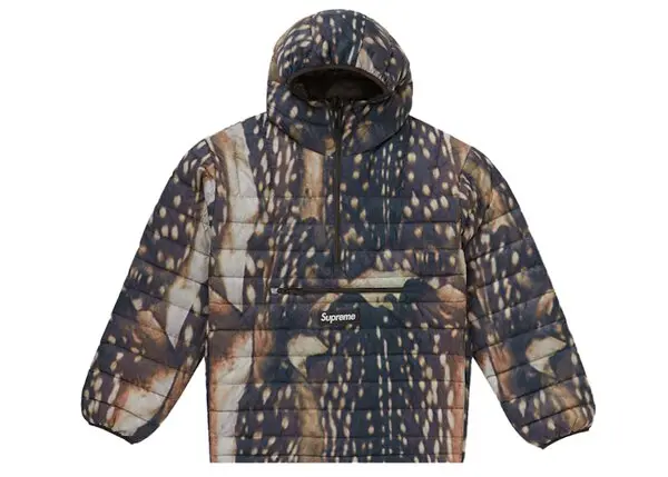 Supreme Micro Down Half Zip Hooded Pullover - Deer