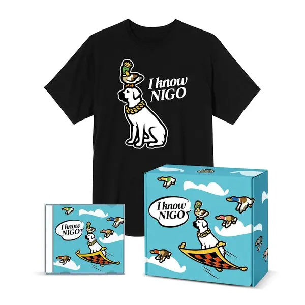 I KNOW NIGO T-shirt And Cd Box Set 2 - Black