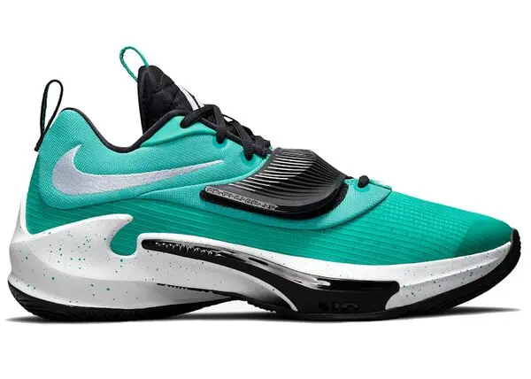 Nike Zoom Freak 3 Team Sneakers - Clear Jade/black/white