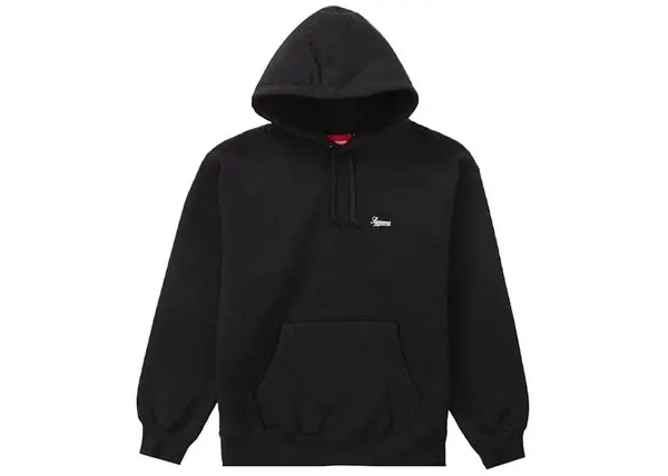 Supreme Micro Quilted Hooded Sweatshirt - Black