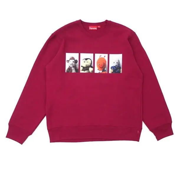 Supreme Mike Kelley Ahhyouth! Crewneck Sweatshirt - Dark Magenta
