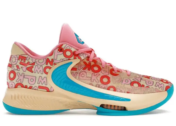 Nike Zoom Freak 4 Letter Bros Vanilla Lightning